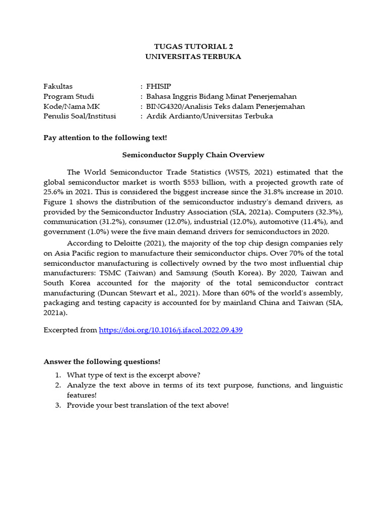 Tutorial Assignment 2 | PDF