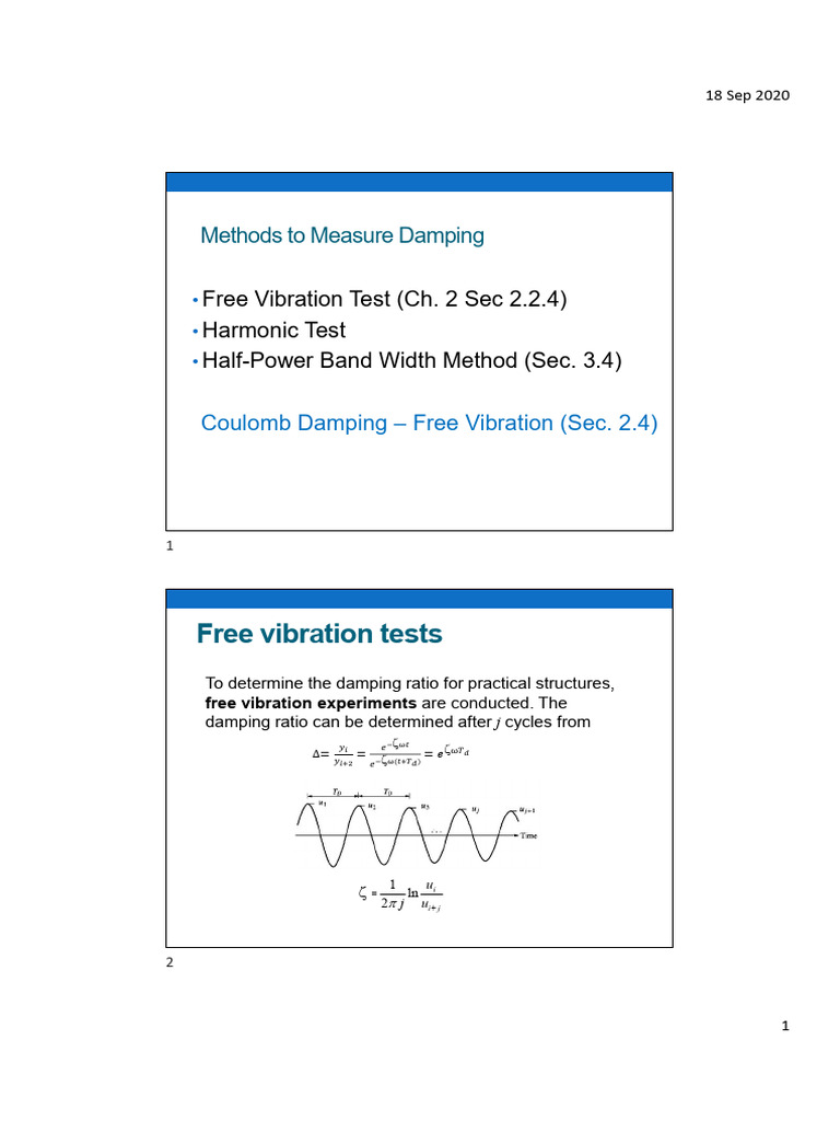 Ce 226 Part 04 - Measurement of Damping | PDF | Mechanical Engineering ...