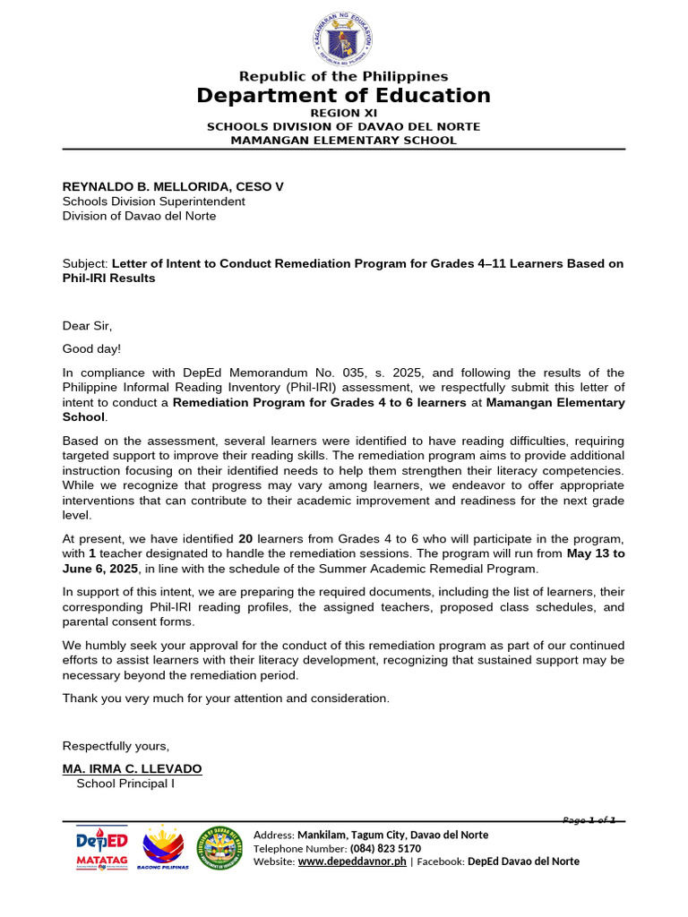 Remediation Program for Grades 4-6 Learners | PDF