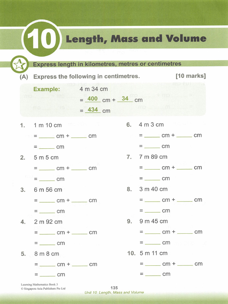 Chapter 10 - Length, Mass and Volume | PDF