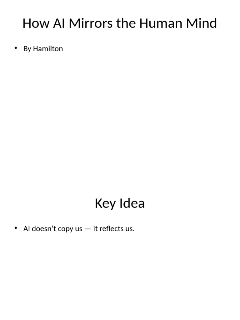 How AI Mirrors The Human Mind | PDF