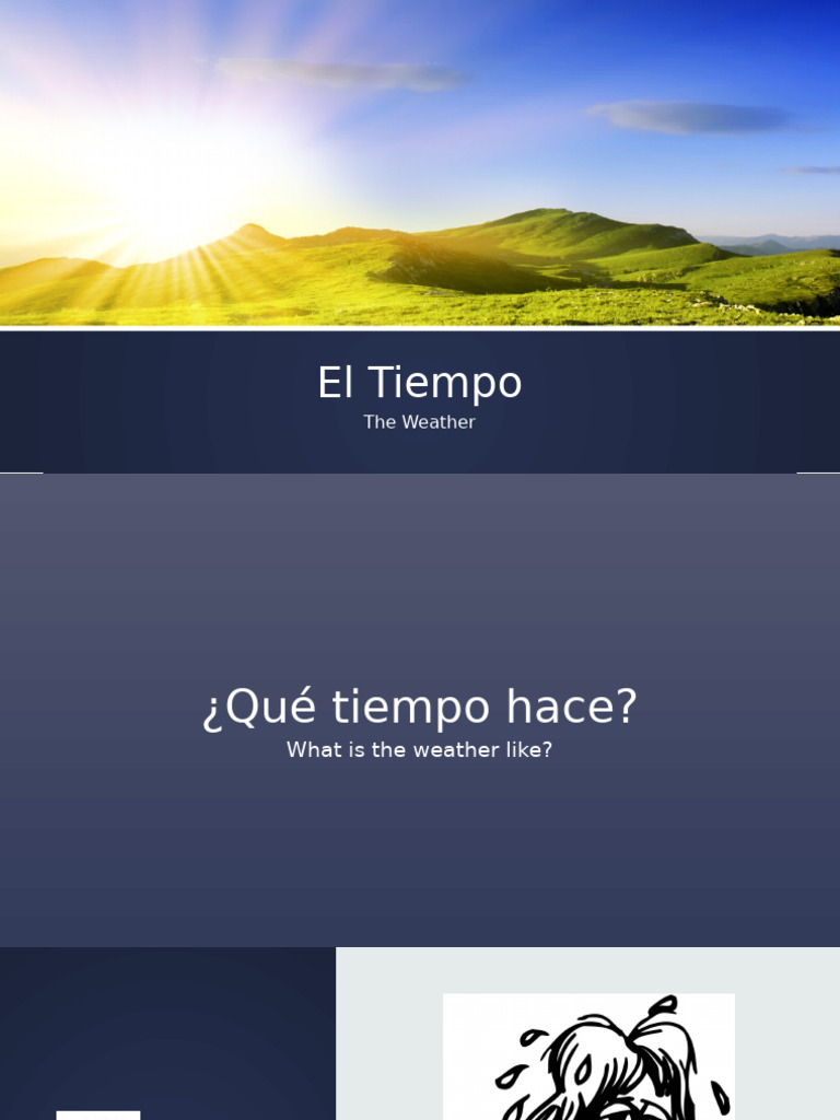 Introduction - El Tiempo (The Weather) | PDF