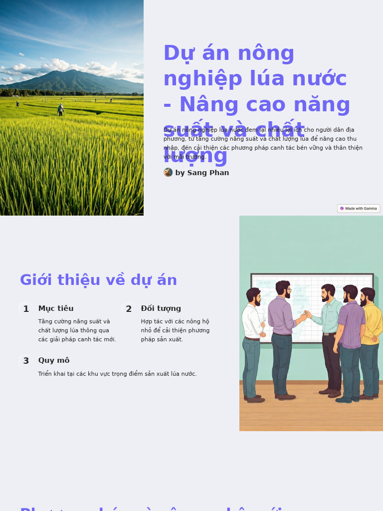 Du An Nong Nghiep Lua Nuoc Nang Cao Nang Suat Va Chat Luong | PDF