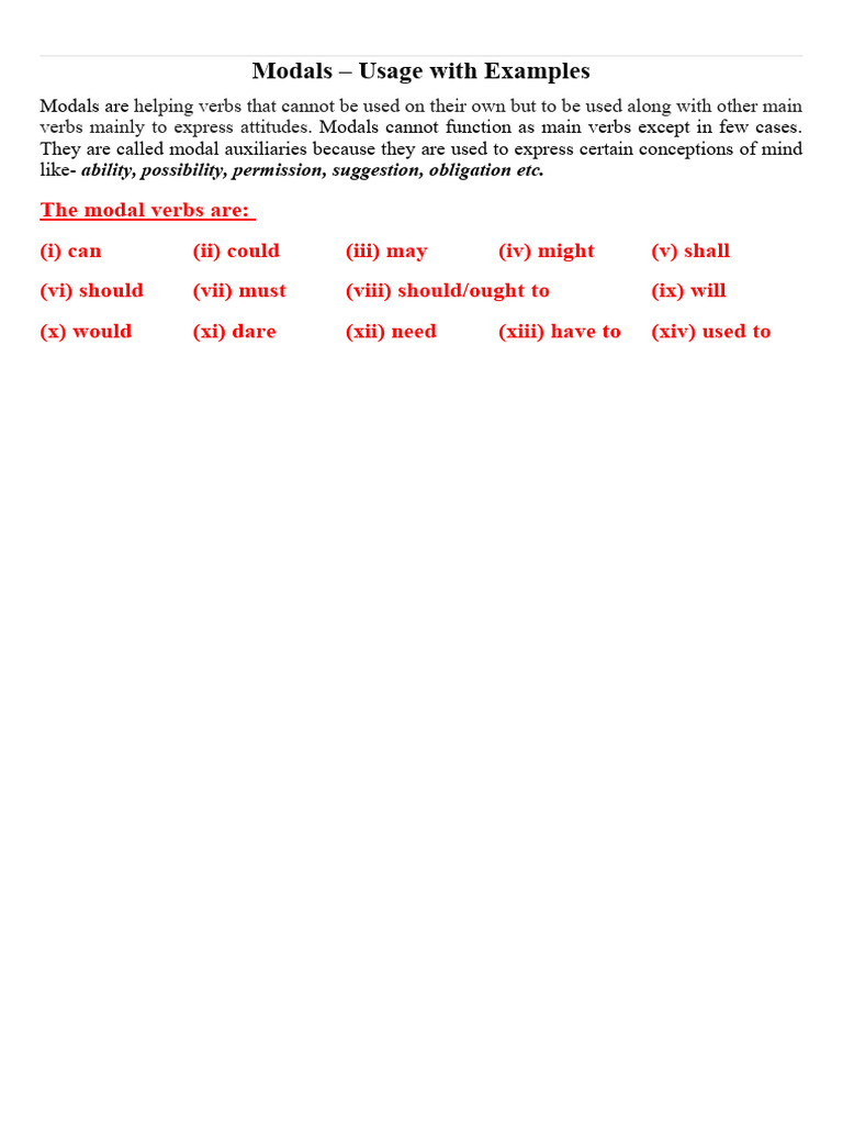 Notes-Modals & Determiners | PDF | Grammatical Number | Plural