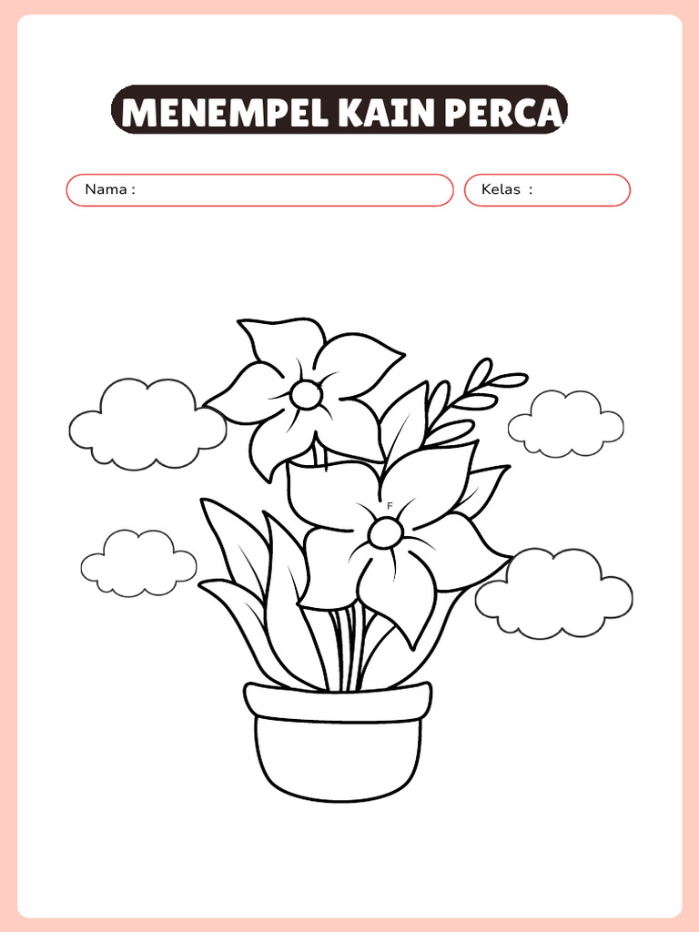 Koding Mewarnai Gambar Sesuai Kode Warna Lembar Kerja Merah Ilustrasi | PDF