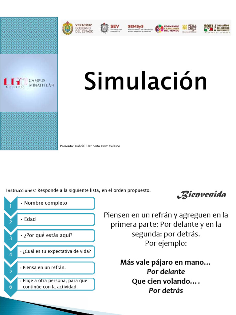 Clase 1 Pdf Simulación Hora