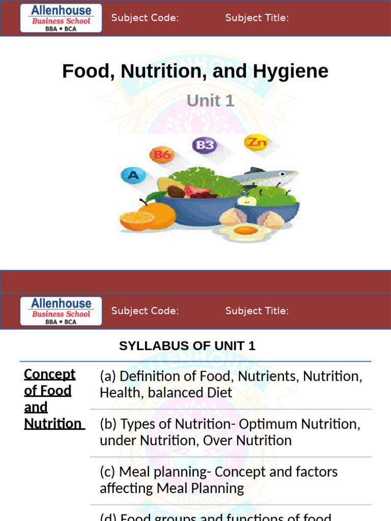 food unit 1 | PDF | Foods | Nutrition
