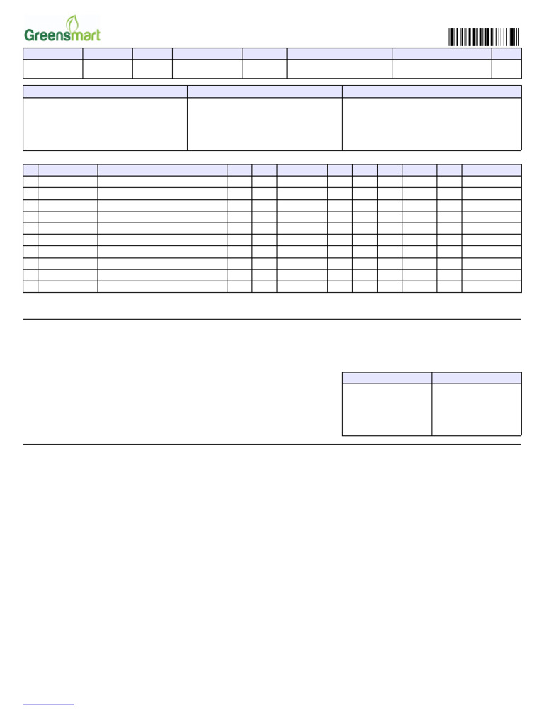 Purchase Order for CV. Greensmart | PDF