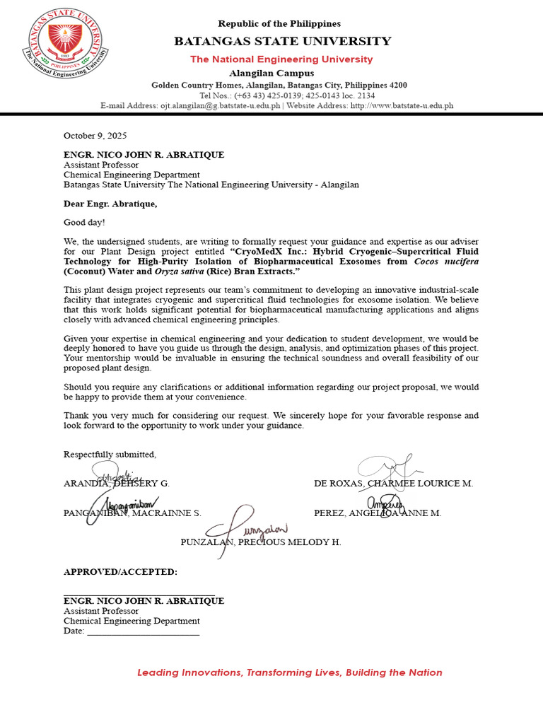 CryoMedX Inc. - Transmital Letter | PDF