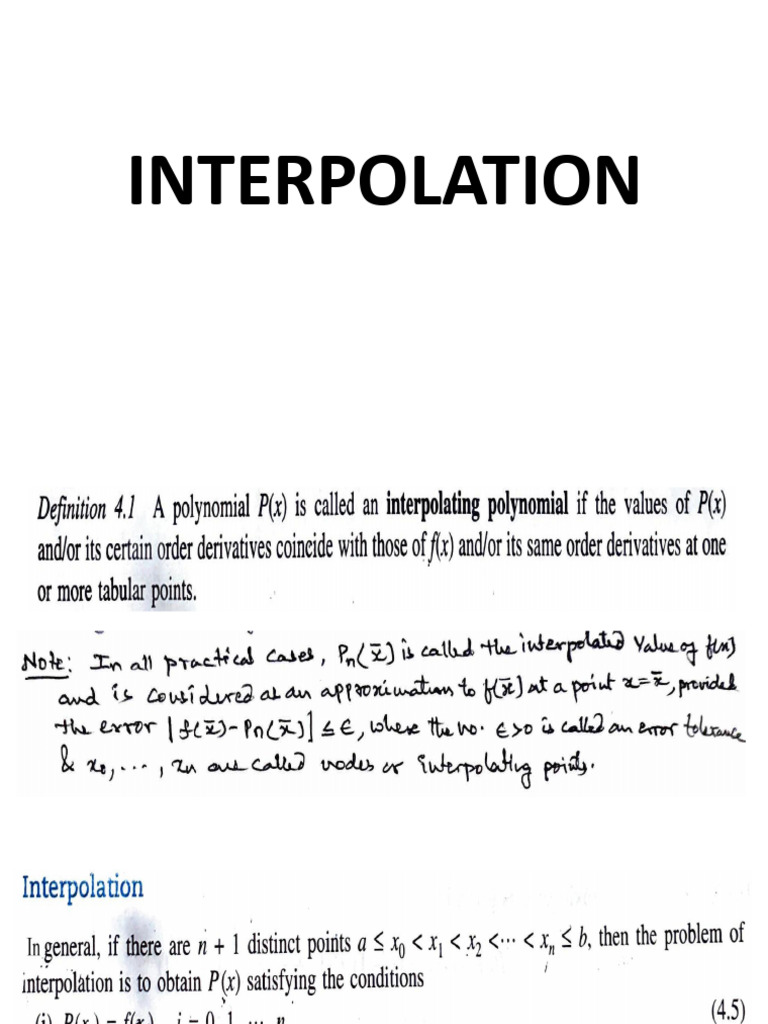 Interpolation | PDF