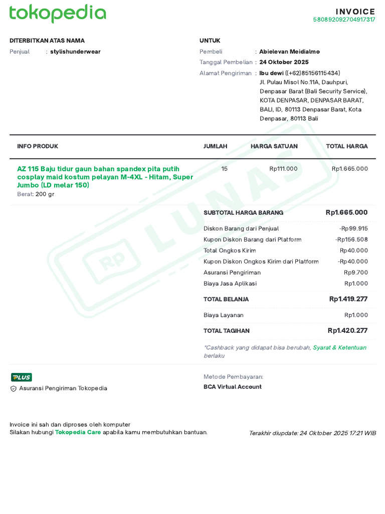 Tokopedia Maid Costume | PDF