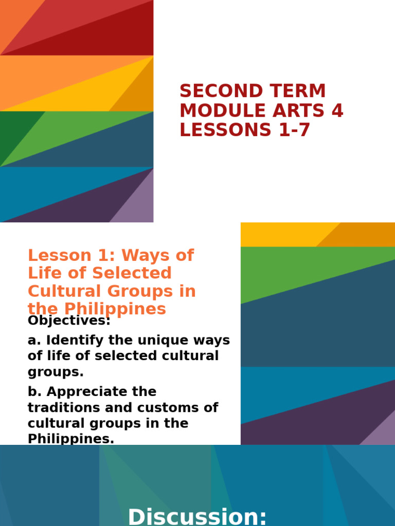 Second Term Module Arts 4 Lessons 1-7 | PDF | Shape