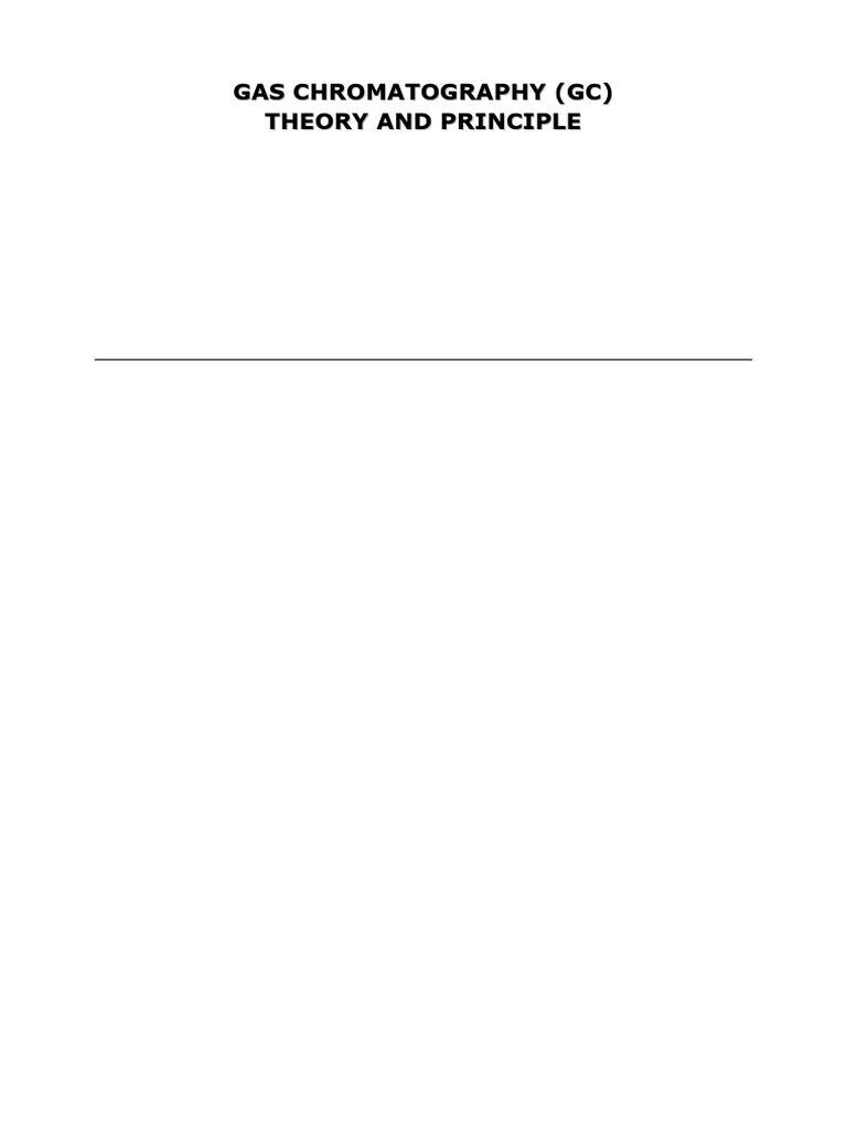 4.3 GC Theory and Principles MLF | PDF | Gas Chromatography ...