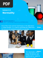 Normality in Chemistry: Definition & Examples | PDF | Mole (Unit ...