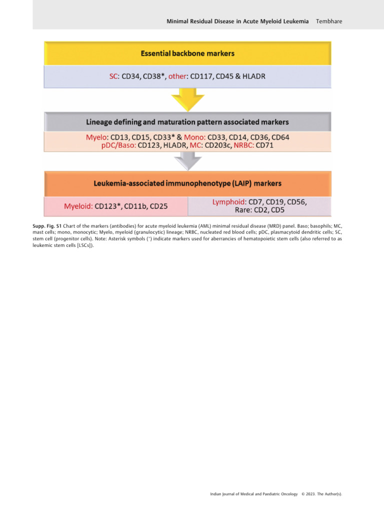 Minimal Residual Disease in Acute Myeloid Leukemia: Tembhare | PDF ...