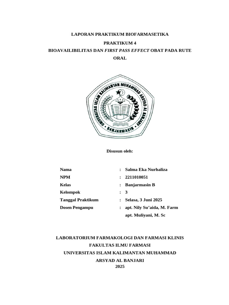 Laprak Prak Biofar Per 4 | PDF