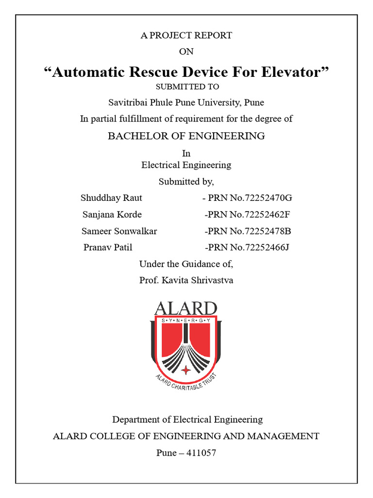 Automatic Rescue Device for Elevators | PDF | Elevator | Switch