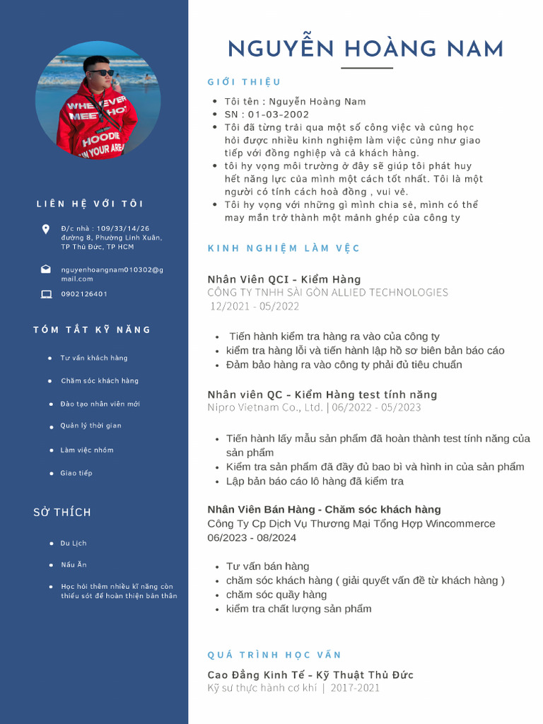 CV Nam PDF | PDF
