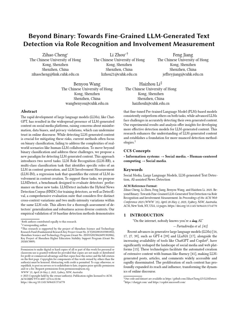 Towards Fine-Grained LLM-Generated Text | PDF | Machine Learning ...