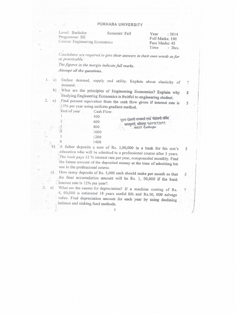 Engineering Economics | PDF