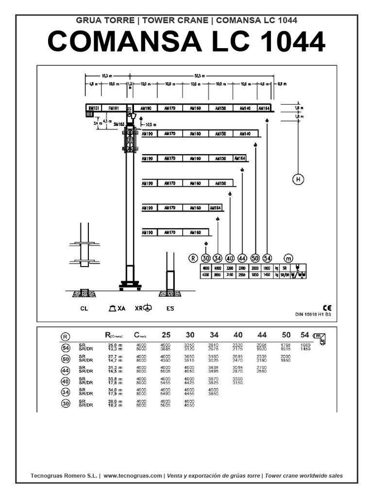 Comansa LC 1044 | PDF