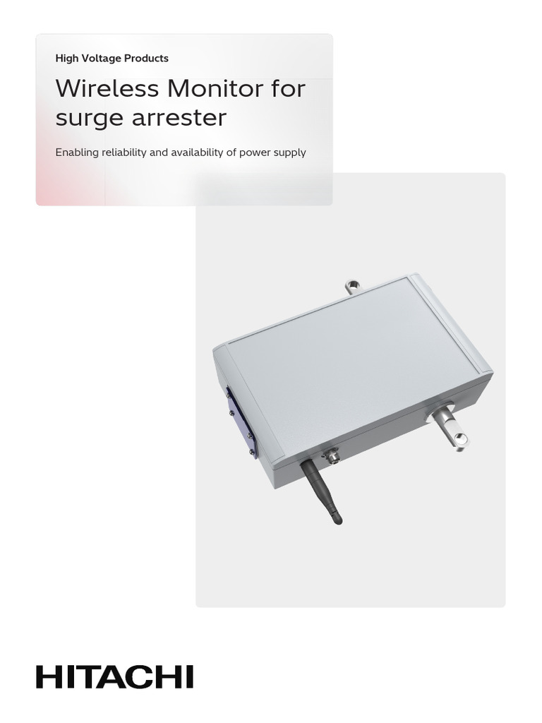 Wireless Surge Arrester Monitoring System | PDF | Internet Of Things ...