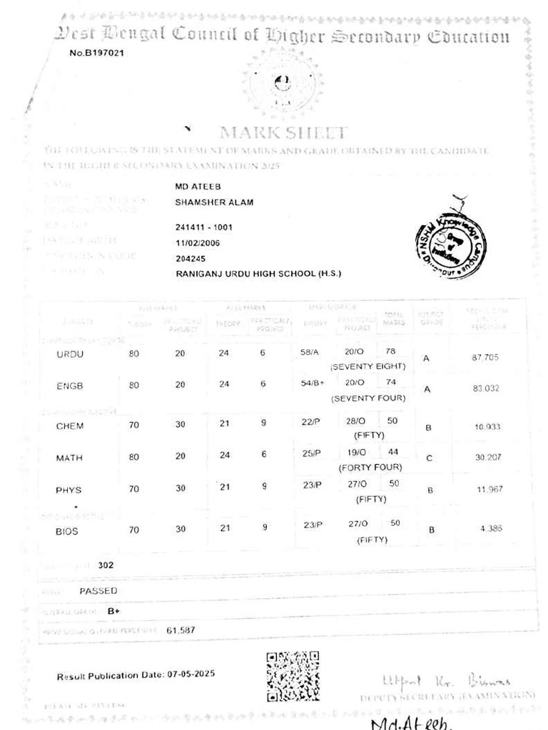 12 Marksheet - 11zon | PDF