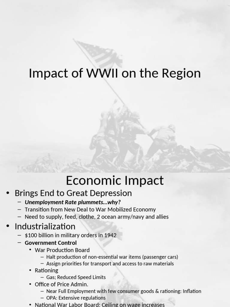 Impact of WWII On The Region | PDF | Joseph Mc Carthy | American Government