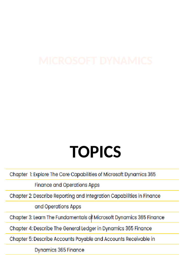 Microsoft Dynamics | PDF