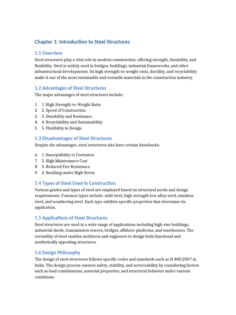 Introduction to Steel Structures | PDF