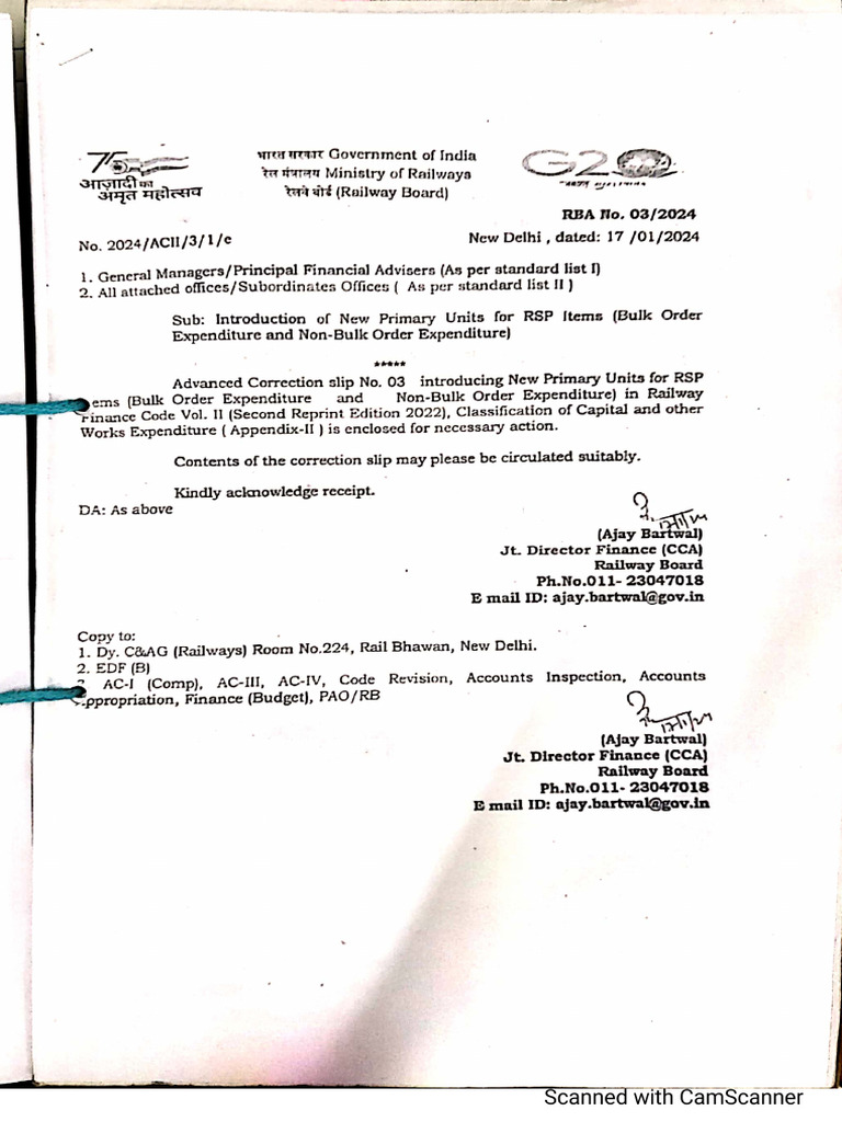RSP Allocation Letter | PDF