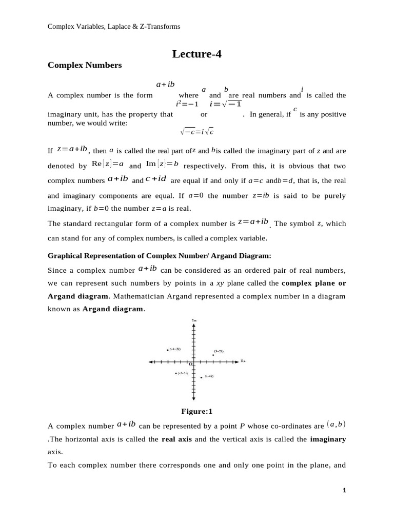 Complex Variables and Transform Techniques | PDF | Complex Number | Numbers