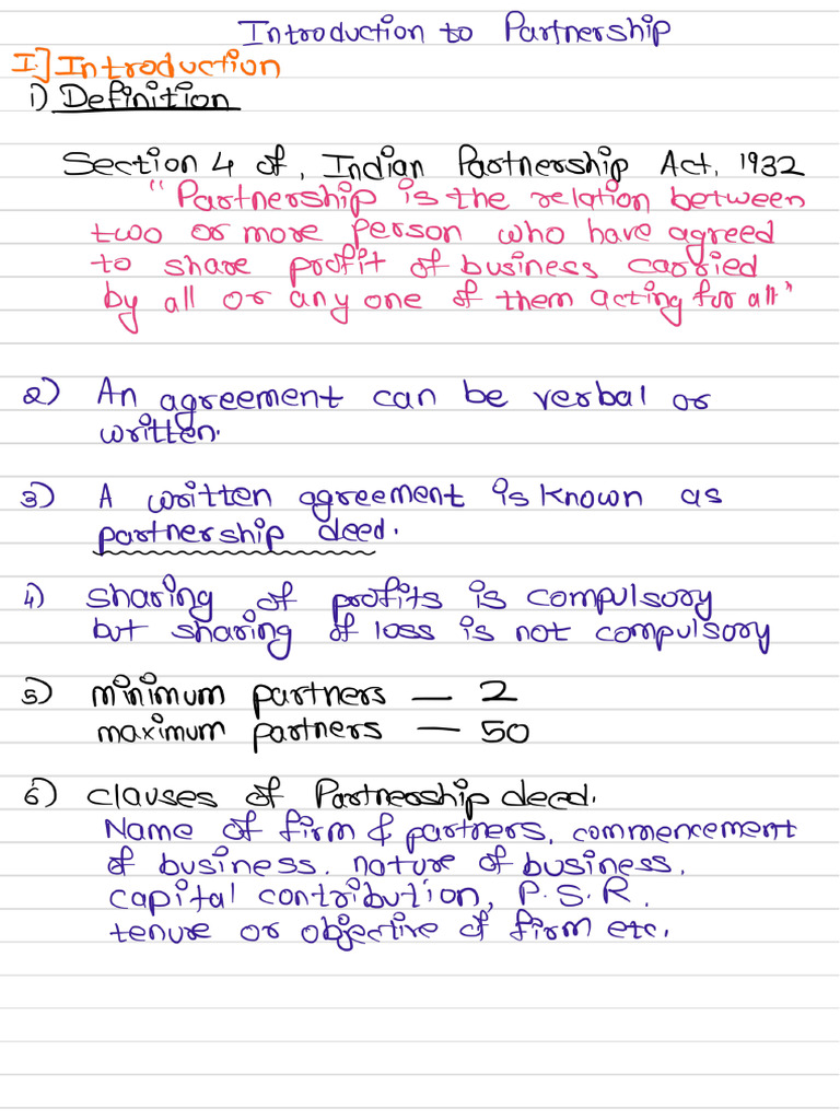 Introduction To Partnership 2-1 | PDF