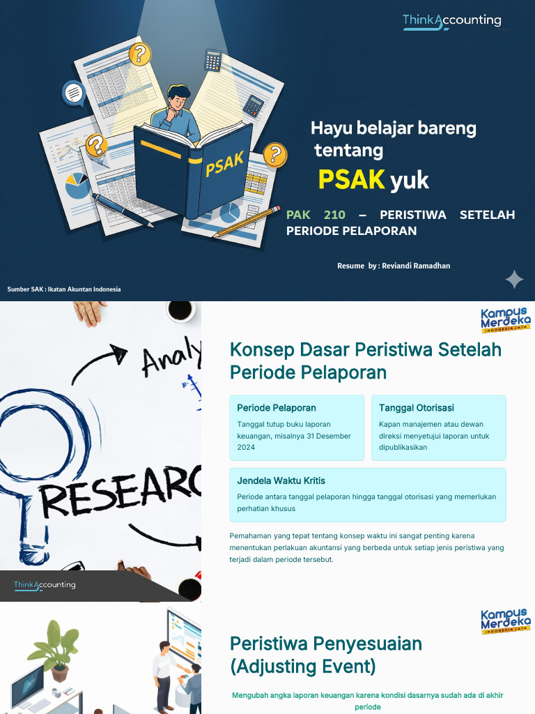 PSAK 210: Peristiwa Setelah Pelaporan | PDF