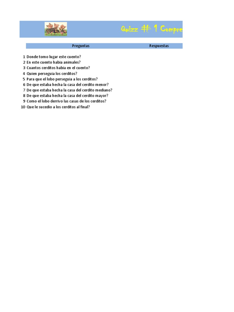 Excel Reading Comprehension | PDF