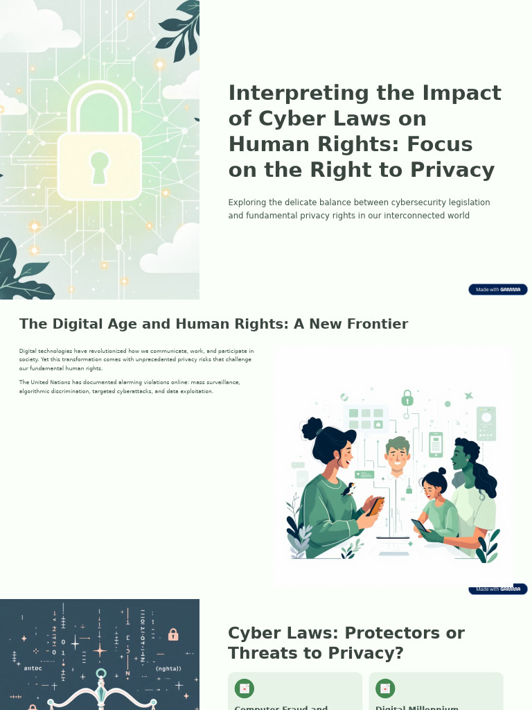 Interpreting The Impact of Cyber Laws On Human Rights Focus On The ...