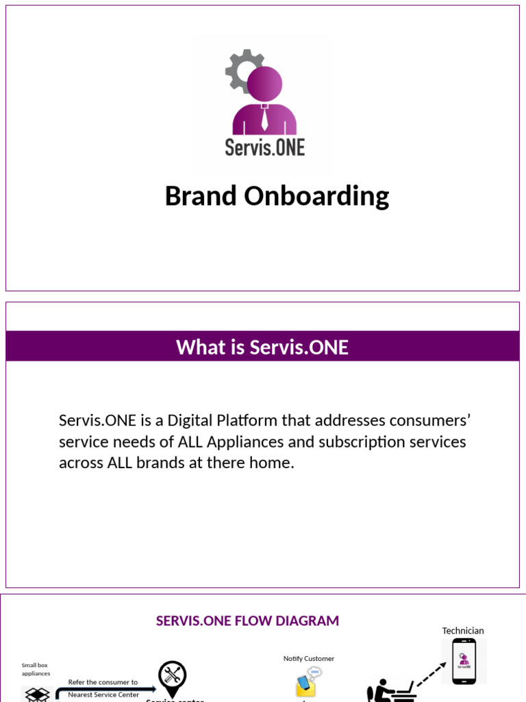 Servis.ONE Brand Onboarding Guide | PDF | Computing