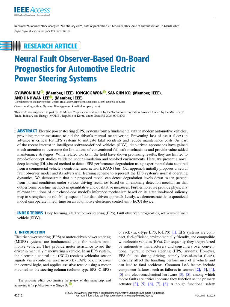 Neural Fault Observer for EPS Prognostics | PDF | Deep Learning ...