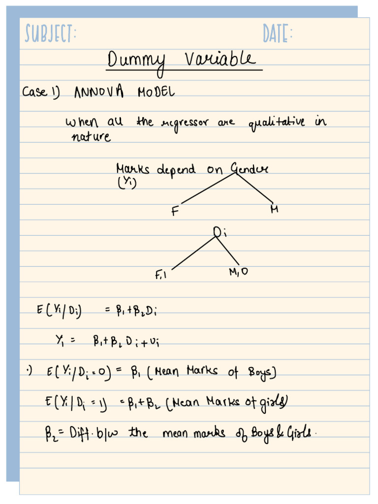 Dummy Variable | PDF