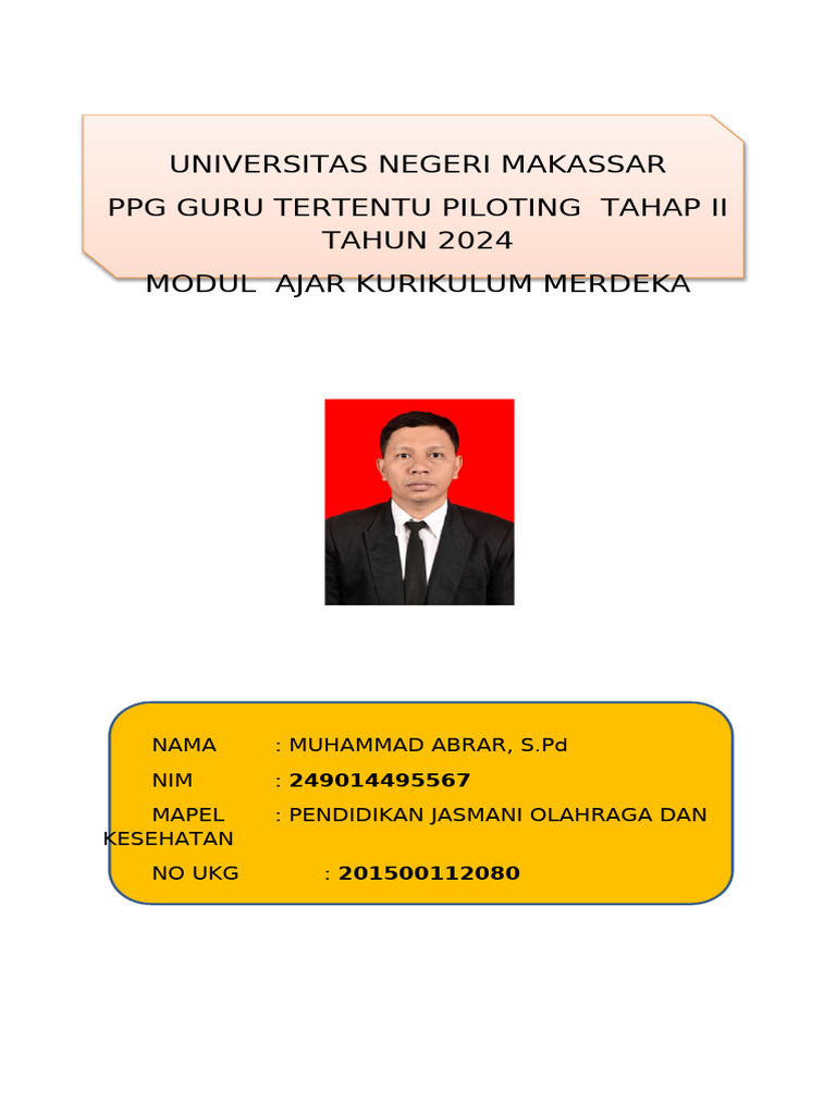 Modul Ajar Ppg Terbaru | PDF