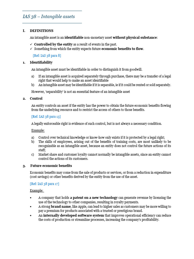 IAS 38 - Intangible Assets | PDF | Intangible Asset | Fair Value