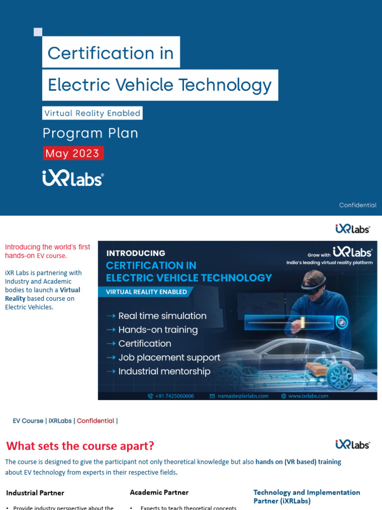 VR Electric Vehicle Training Course | PDF | Electric Motor | Electric ...