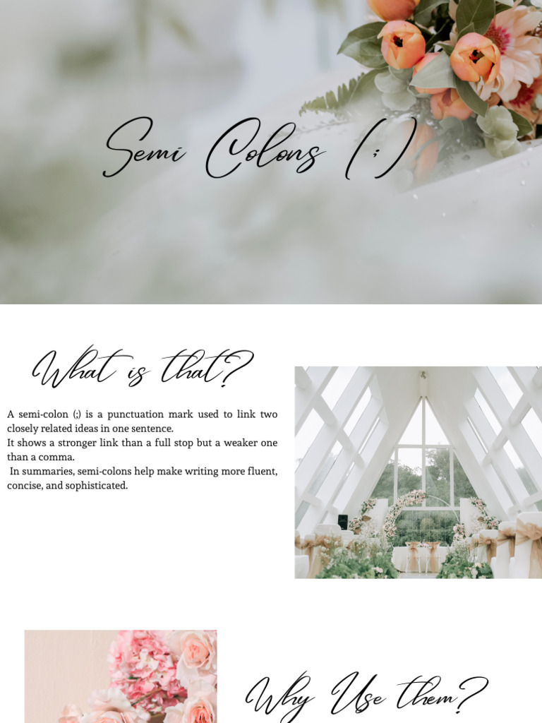 Understanding Semi-Colons in Writing | PDF