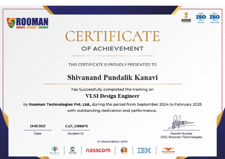 Certified VLSI Design Engineer - RTL, Verification | PDF