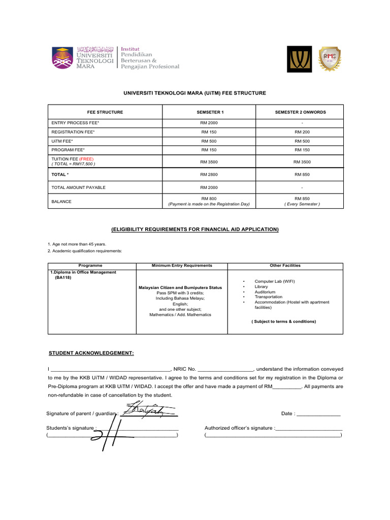 Loan Structure Office MNGT (Widad) | PDF | Educational Stages