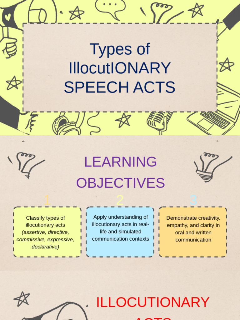 Types of Illocutionary Speech Acts | PDF | Cognitive Science ...
