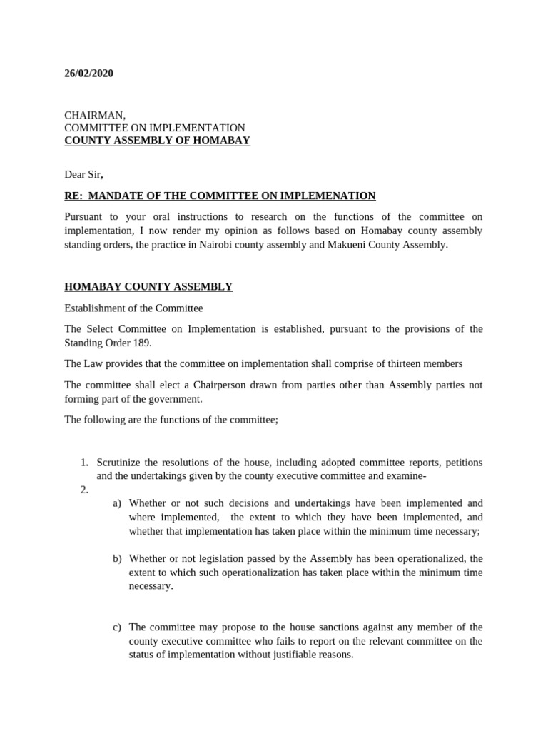 26 | PDF | Committee | Governance