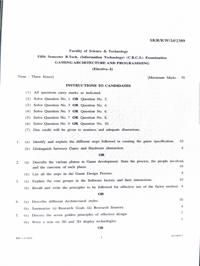 Gap PYQ Paper | PDF