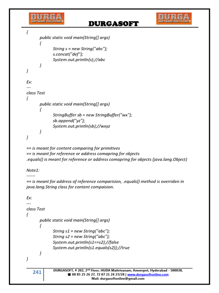 Java With DSA (24) | PDF | String (Computer Science) | Notation