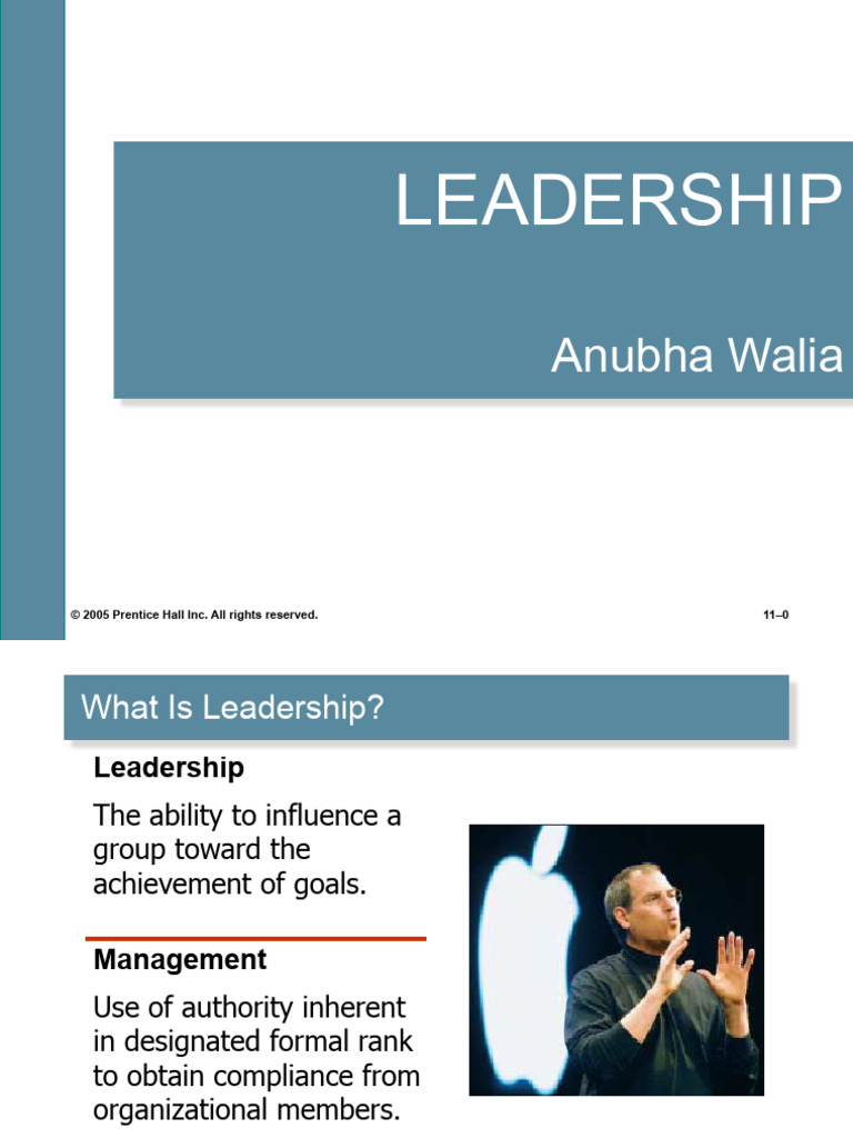 leadership PPT | PDF | Leadership | Mentorship